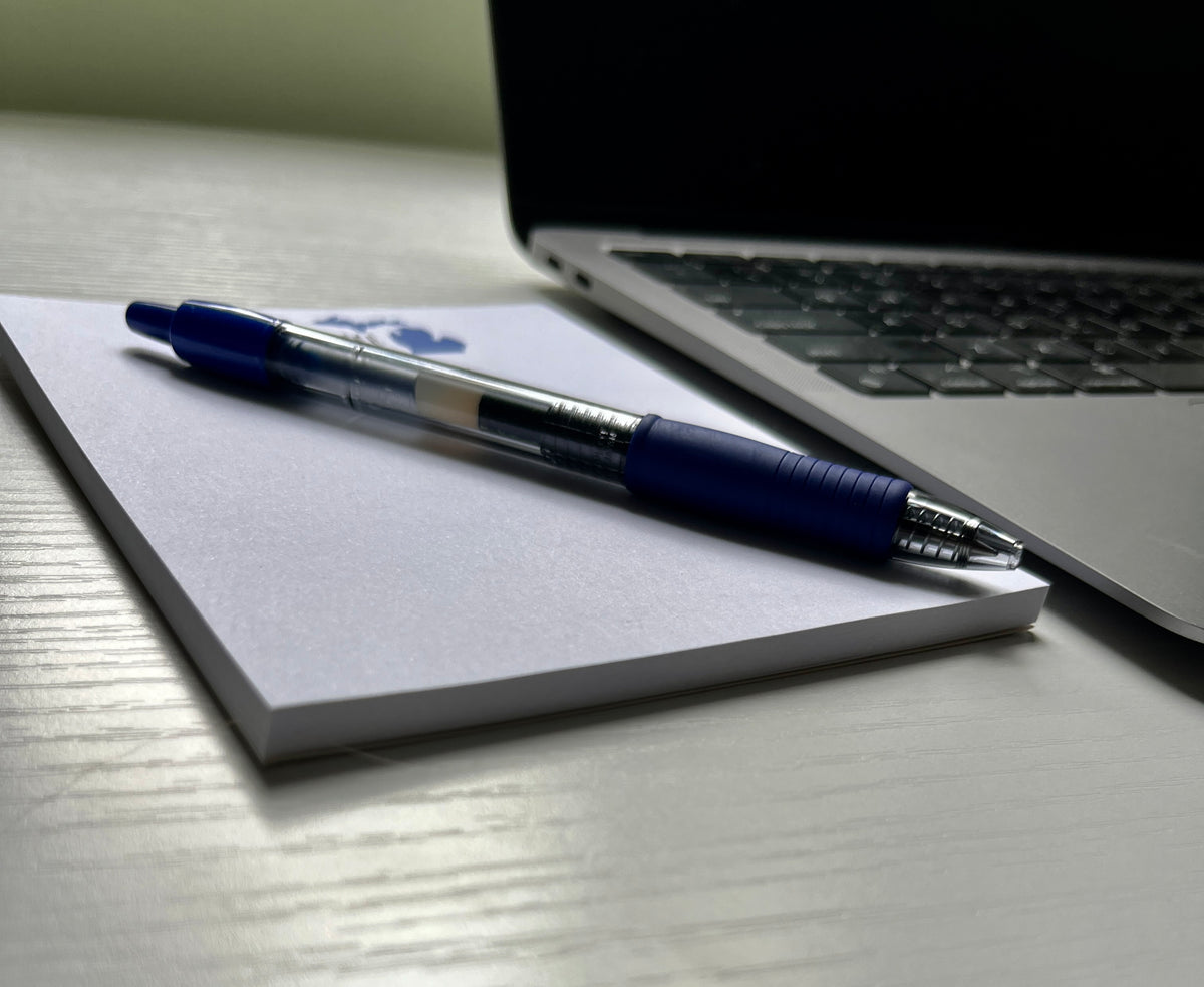 State of Michigan Notepad "My Happy Place" – Michigan Belts and More